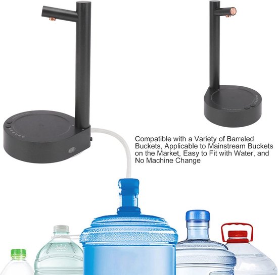 Automatische Waterfles Dispenser met Draagbare Pomp - 6 Niveau Water ...