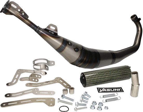 Uitlaat Yasuni R1 Kevlar Minarelli AM6 (o.a.: Beta RR, Rieju MRT ...