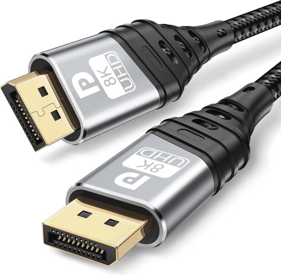 DisplayPort 1.4 Kabel 8K@60Hz en 4K@144Hz - Gaming Monitor Kabel - DP ...
