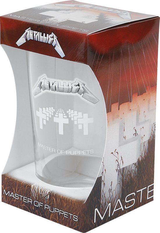 Metallica Master Of Puppets Bierglas transparant - Glas - Alcohol, Band ...