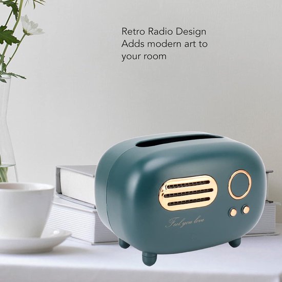 Tissue Box Cover - Retro Radio Shape - Vintage Design ...