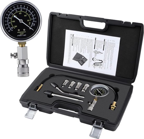 Cilinder Compressie Tester - Auto en Motorfiets Compressie Kit voor ...
