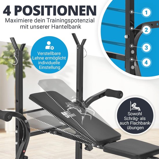 Multifunctionele Halterbank met Inklapbare Functionaliteit en ...
