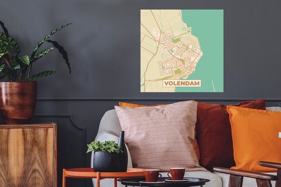 Poster Map - Volendam - Carte - Plan de la ville - 50x50 cm | bol.com