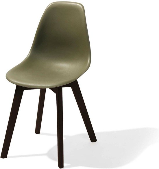 Essentials Keeve stapelstoel groen zonder armleuning - set van 4 ...
