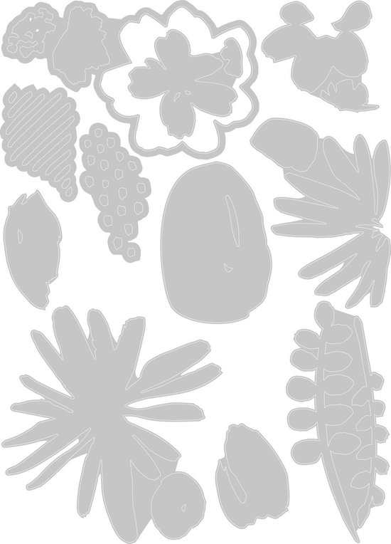 Sizzix Thinlits Snijmal Modern Floristry | bol