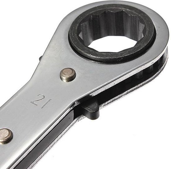 Topgear 5-delige ring ratelsleutelset - 6 tot 21 mm - 45 graden hoek | bol