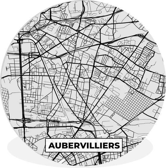 Wall Circle - Wall Circle Inside - Map - City Map - Aubervilliers - Map ...