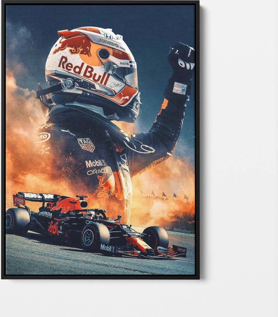 Max Verstappen Formule 1 Red Bull Racing | 30x40 cm | Formule 1 | Canvas schilderij |... | bol.com