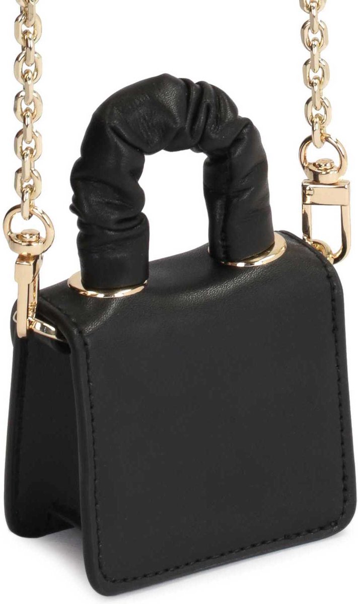 Zwart minitasje met een handvat en een ketting | bol.com