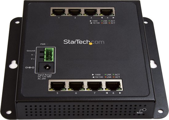 StarTech.com Switch Gigabit Ethernet géré à 8 ports - Fixation murale ...