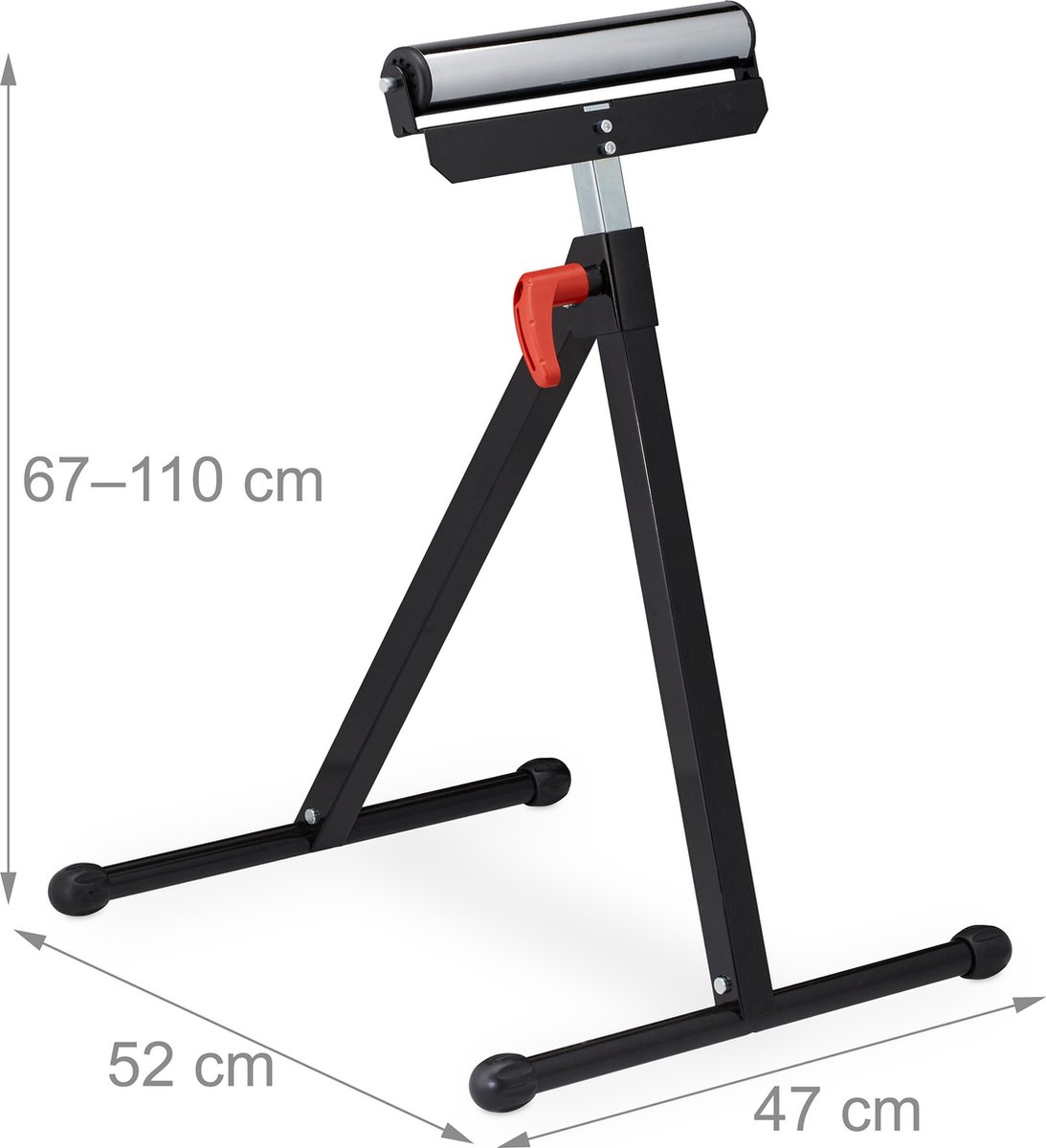 Relaxdays rolbok - verstelbaar - rolschraag - 67-110 cm - rollensteun ...