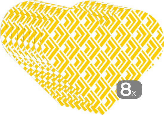 Onderleggers - Placemats - Placemats hartje - Geometrie - Zomer ...
