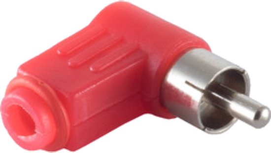 Haakse Soldeerbare Mono Tulp Connector (m) - Rood | bol.com