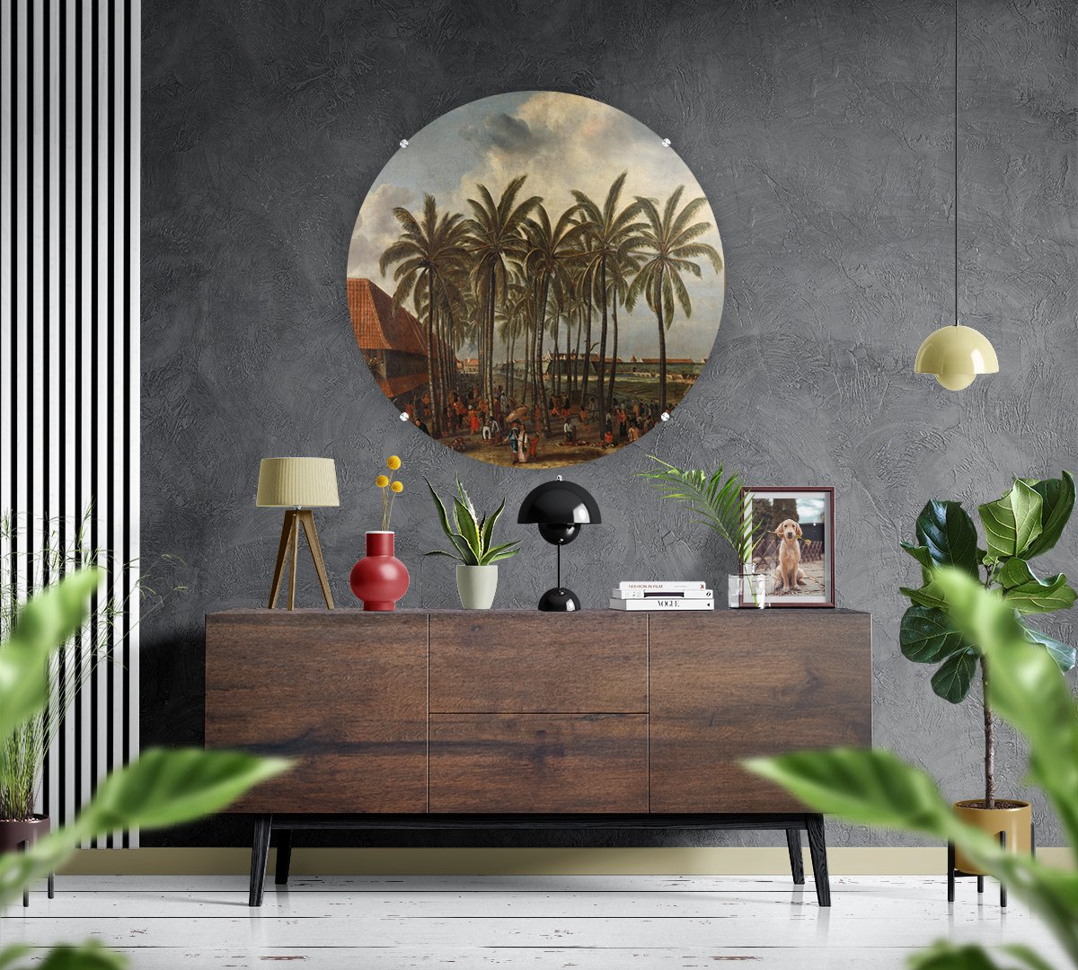 Het kasteel van Batavia, Andries Beeckman - Foto op Dibond - ⌀ 100 cm ...