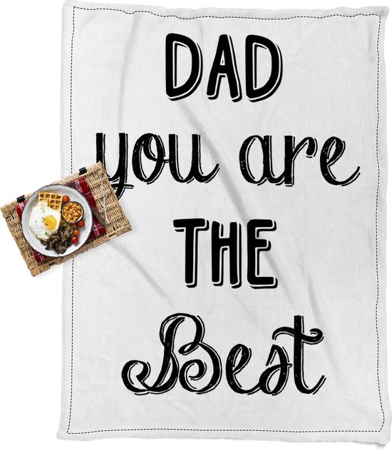 Picknickkleed - Buitenkleed - Kado Man - Papa - Spreuk - Vloerkleed ...