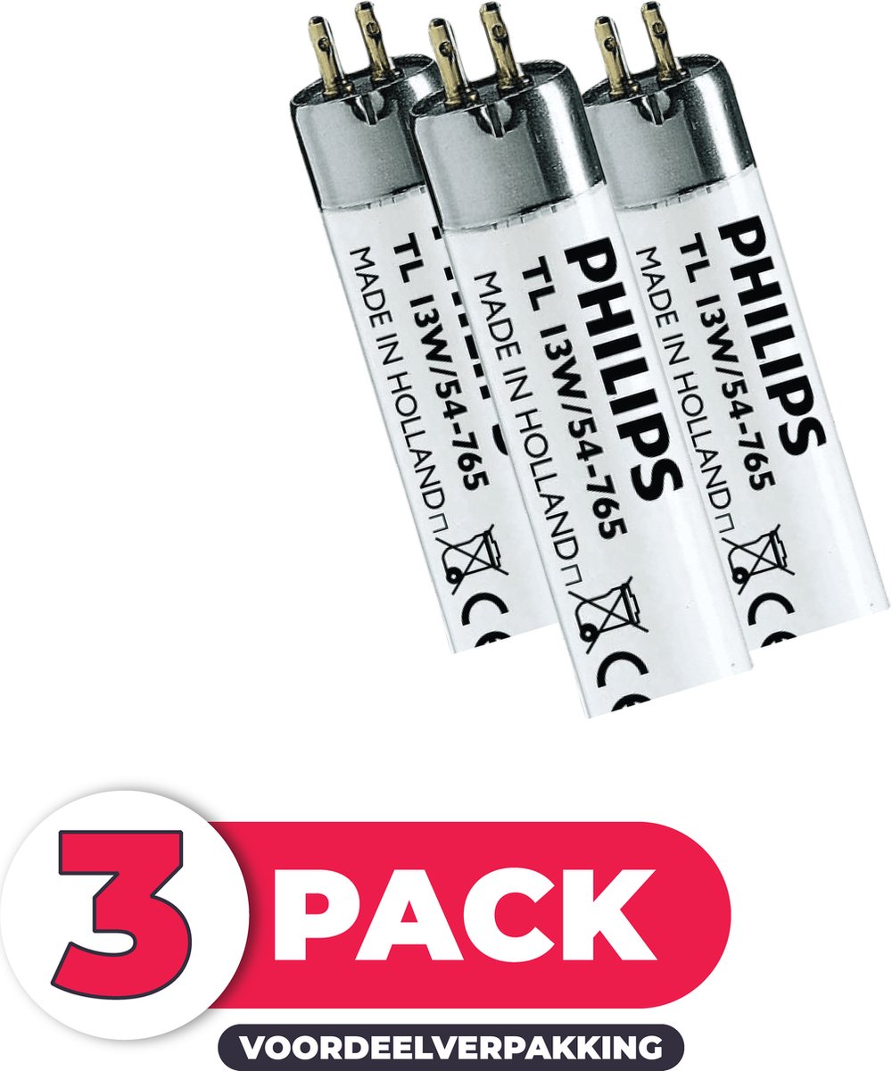 Philips TL Mini TL-lamp G5 - 13W - Daglicht - Niet Dimbaar - 3 stuks ...
