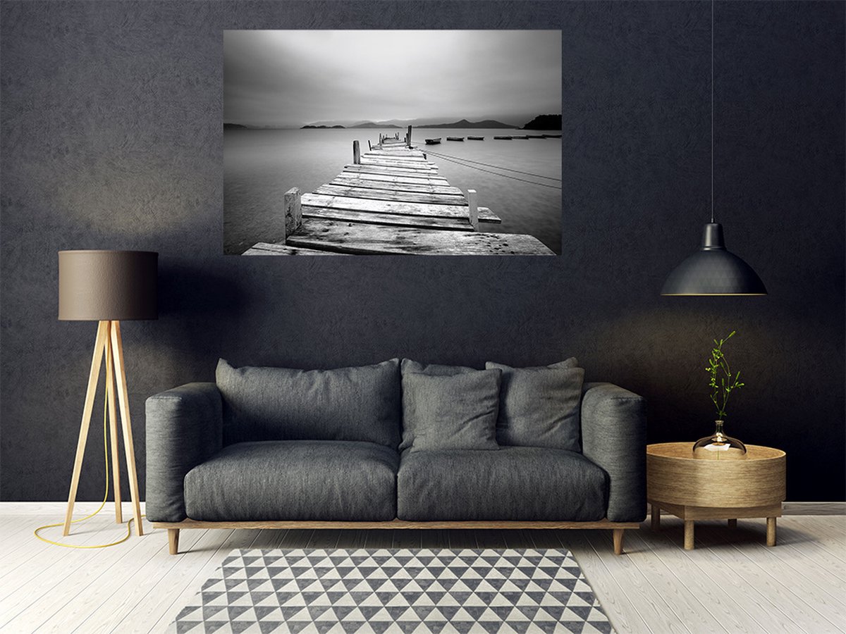 Canvas Schilderij Houten Steiger | bol.com