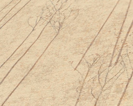 SCANDINAVISCHE STYLE BEHANG | Landelijk - beige bruin geel - A.S ...