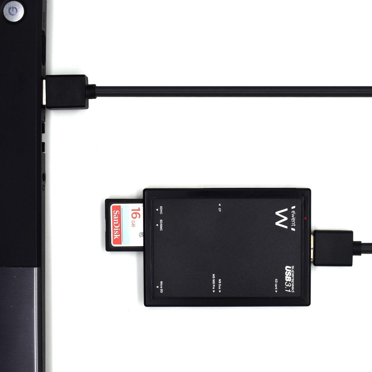 Ewent 5-in-1 Card Reader USB 3.1 (MS, SD, xD, CF, microSD, SDHC, SDXC ...