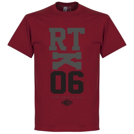 Retake RTK06 T-Shirt - Rood - XL | bol