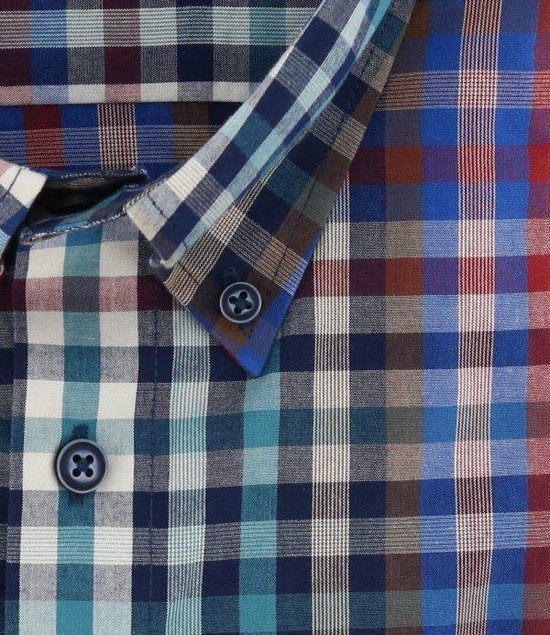 Redmond overhemd big men fit ruitjes multi color, maat 4XL | bol.com