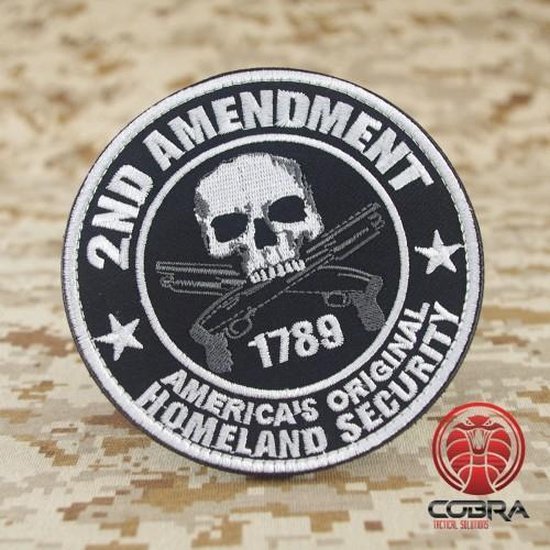 2ND Amendment America's Original Homeland Security Geborduurde militaire patch embleem... | bol.com