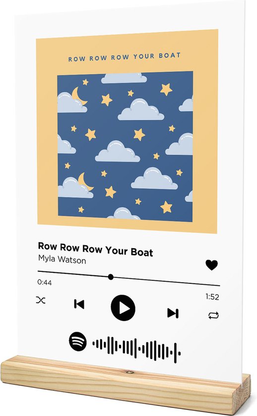 Songr Spotify Muziek Bordje - Row Row Row Your Boat - Myla Watson ...