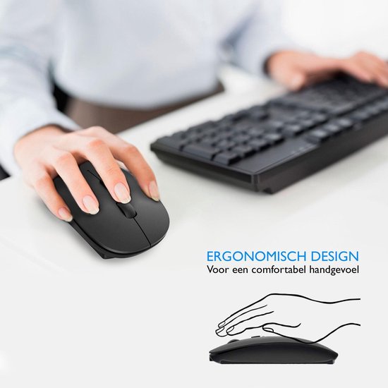 Smartify Draadloze Muis - Bluetooth Muis - Stil - Oplaadbaar | bol.com