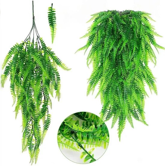 Varen kunst hangplant | Hangende kunstplant | kunstplanten voor binnen ... Varen kunst hangplant | Hangende kunstplant | kunstplanten voor binnen ...