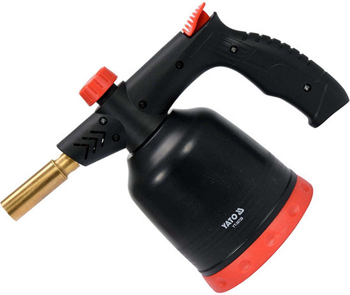YATO Soldeerbrander/ gasbrander - 360º draaibaar - Piezo ontsteking | bol
