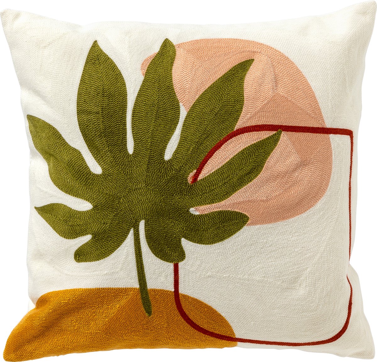 Dutch Decor INES - Sierkussen 45x45 cm Snow White - wit - Inclusief ...