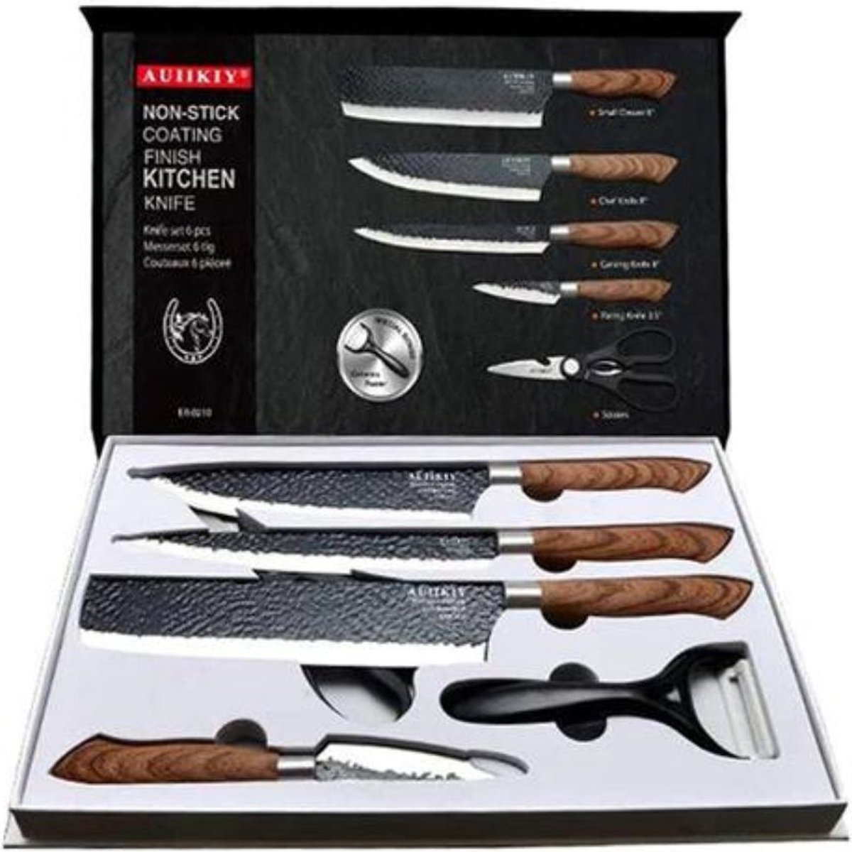 Chef Messen - Messenset - Messensets - Messenblok - Keukenmessen Set ...