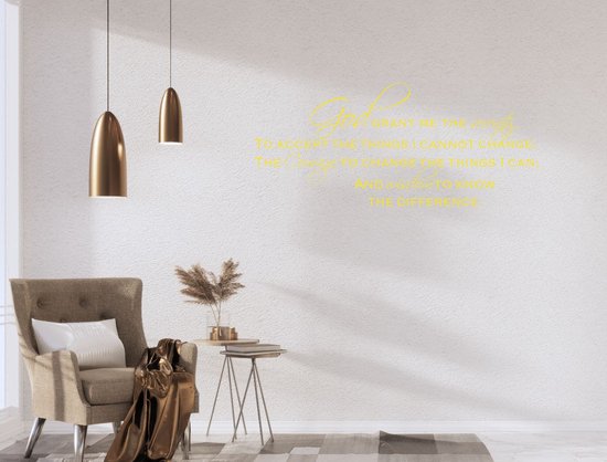 Stickerheld - Muursticker God grant me the serenity - Woonkamer ...