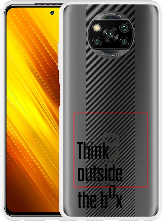 Xiaomi Poco X3 Hoesje Think outside the Box - Designed by Cazy | bol