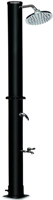 Monzana Buitendouche - Solar UV Bestendig 215cm - Zwart Zilver | bol