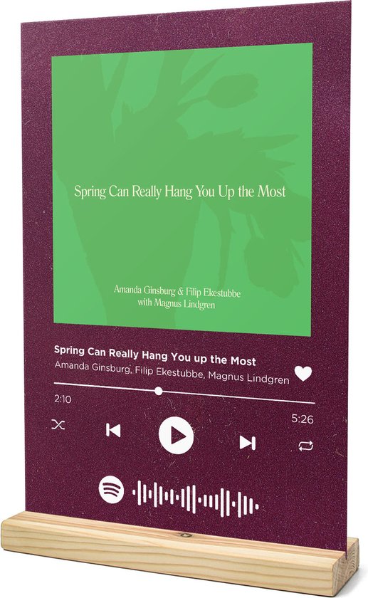 Songr Spotify Muziek Bordje - Spring Can Really Hang You up the Most ...
