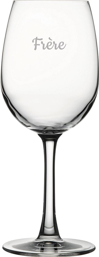 Witte wijnglas gegraveerd - 36cl - Frere | bol