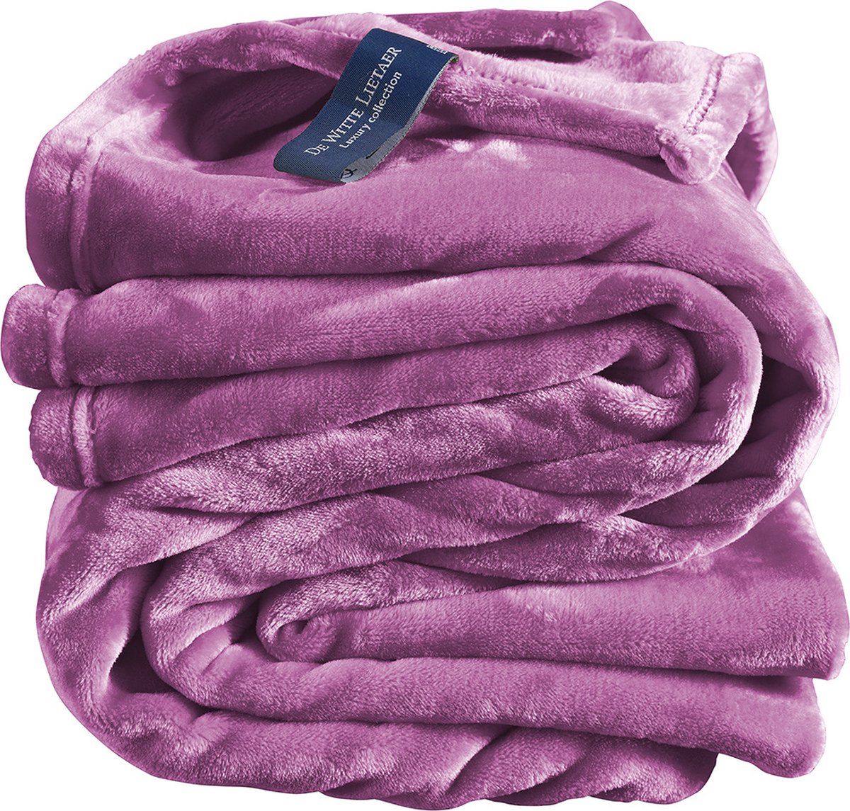 De Witte Lietaer Fleece deken Smoky Grape - 150 x 200 cm - Paars | bol