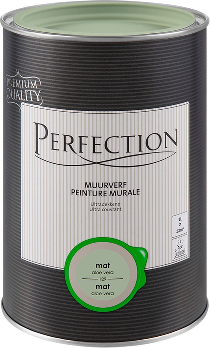 Perfection Muurverf Ultradekkend - Mat - Aloë Vera - 12 m² - 1L | bol