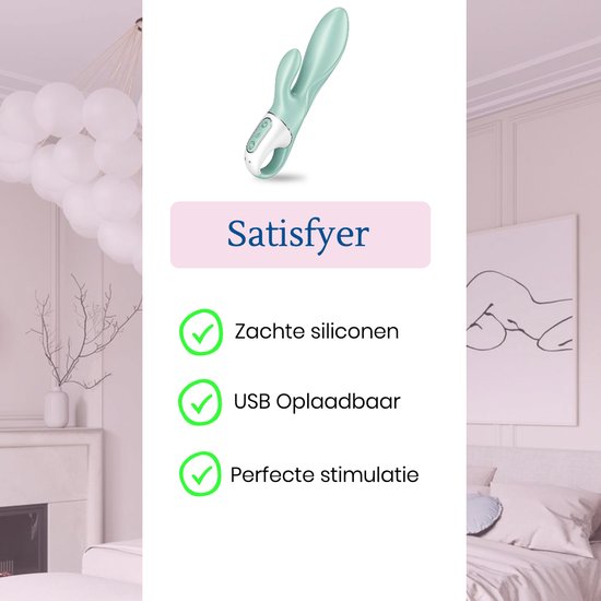 Satisfyer, vibrator, rabbit vibrator, 'Air Pump Bunny 5 Connect App ...