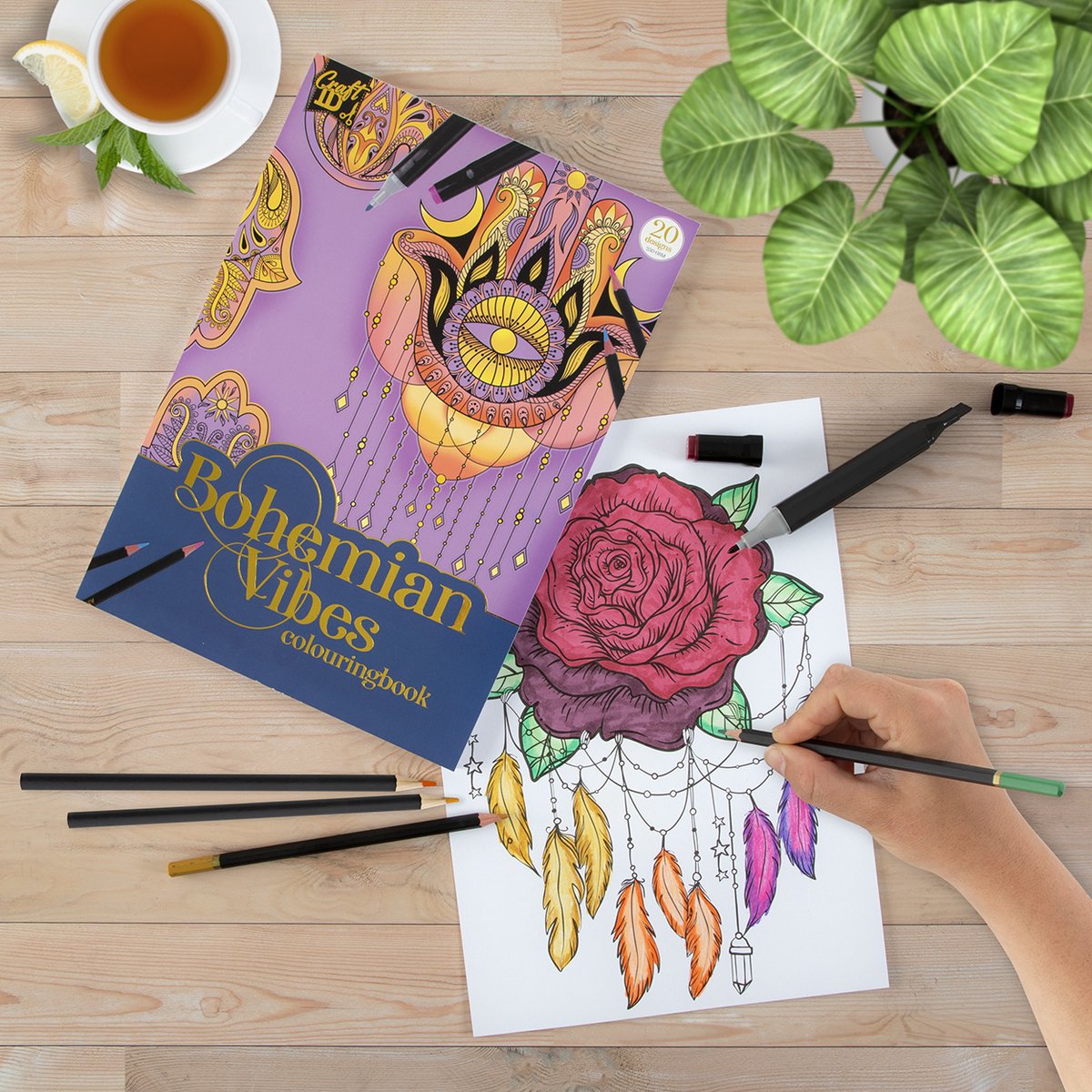 Craft Sensations Colouringbook for Adults | Set van 2 | Geschikt voor ...