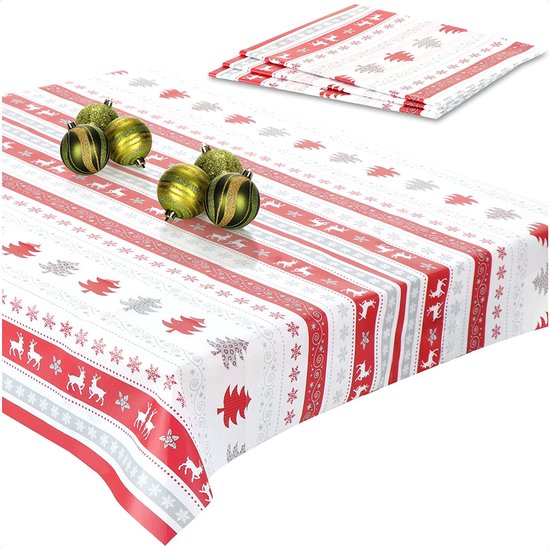 tafelkleed met kerstmotief - afwasbaar tafelkleed ca. 80 x 80 cm ...