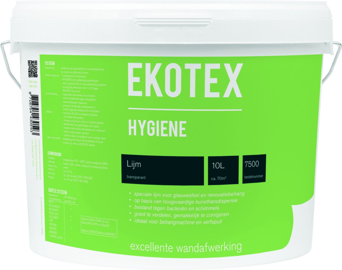 Behang Lijm - EKOTEX HYGIENE LIJM 10 liter | bol.com