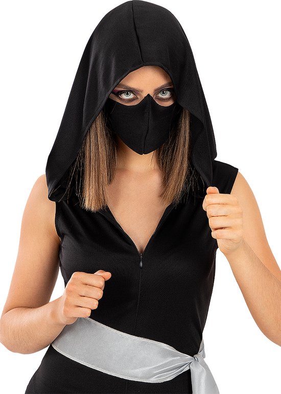 FUNIDELIA Ninja Kostuum Voor voor vrouwen - Maat: XS - Zwart | bol.com