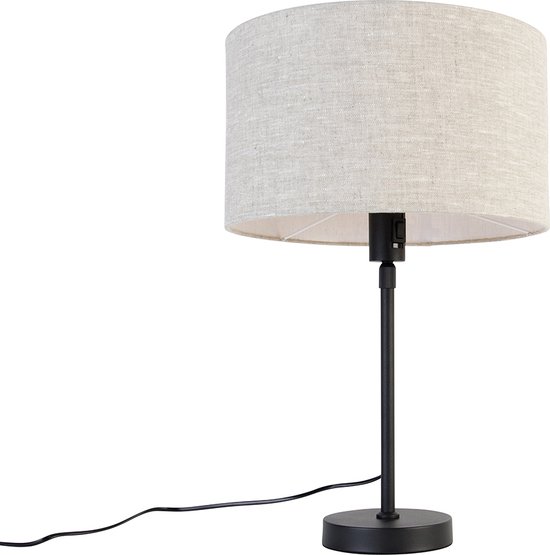 QAZQA parte stof - Design Tafellamp met kap - 1 lichts - H 68 cm ...