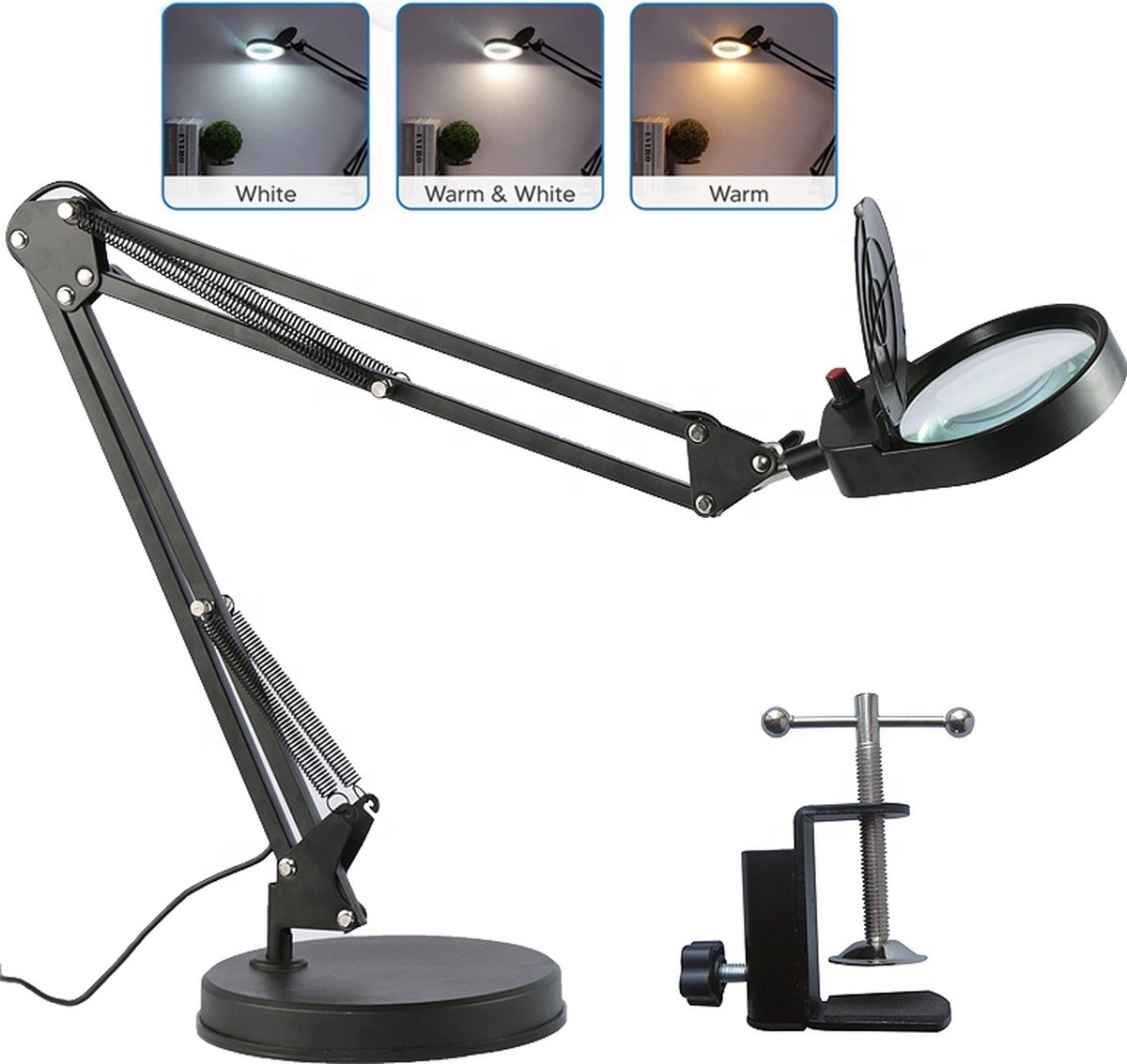 Loeplamp met LED verlichting - 2in1 XXL-editie - Professioneel - met ...