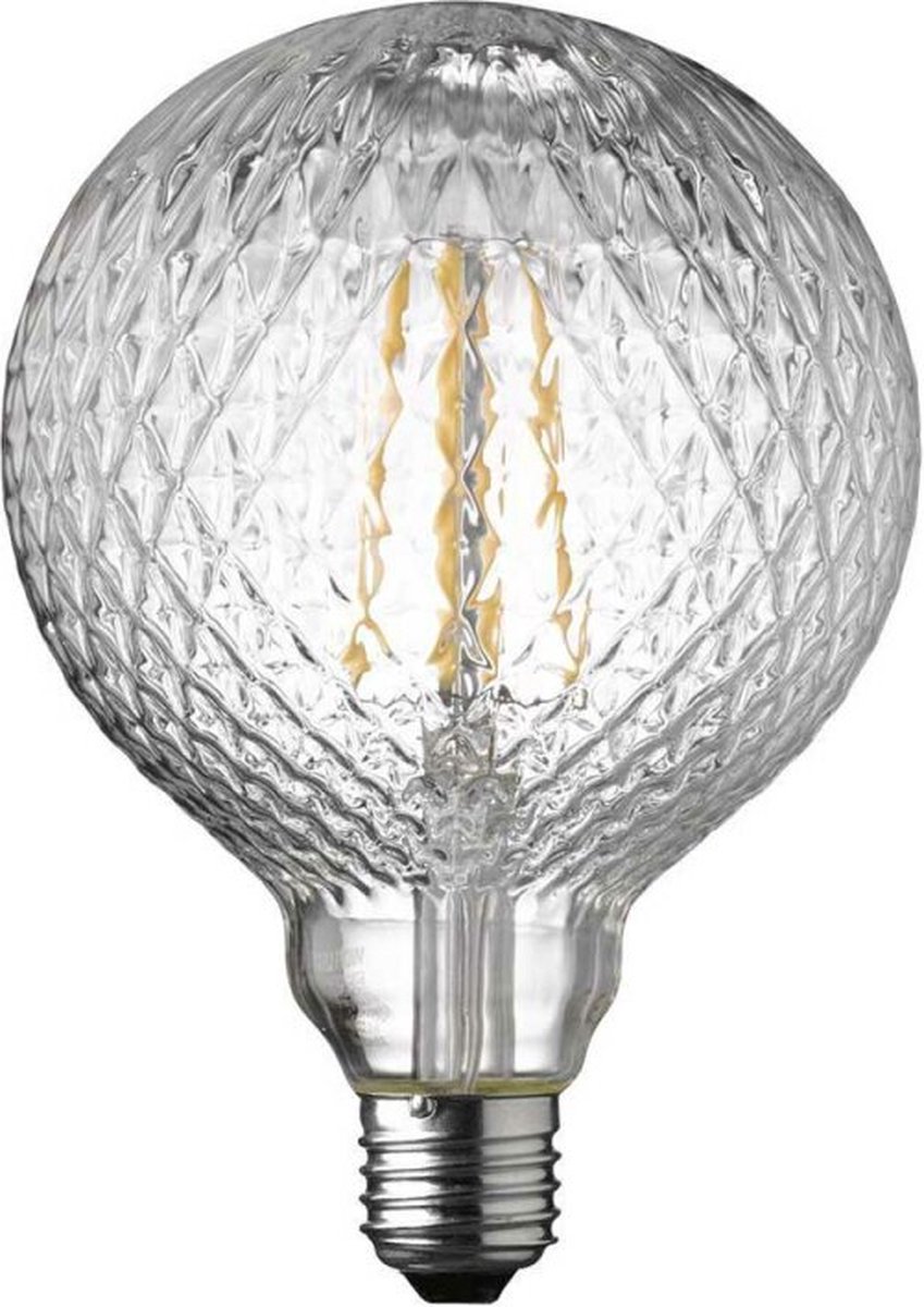 Wofi LED filament ruit Globelamp G125 E27 4W 1800K Helder Niet dimbaar | bol.com