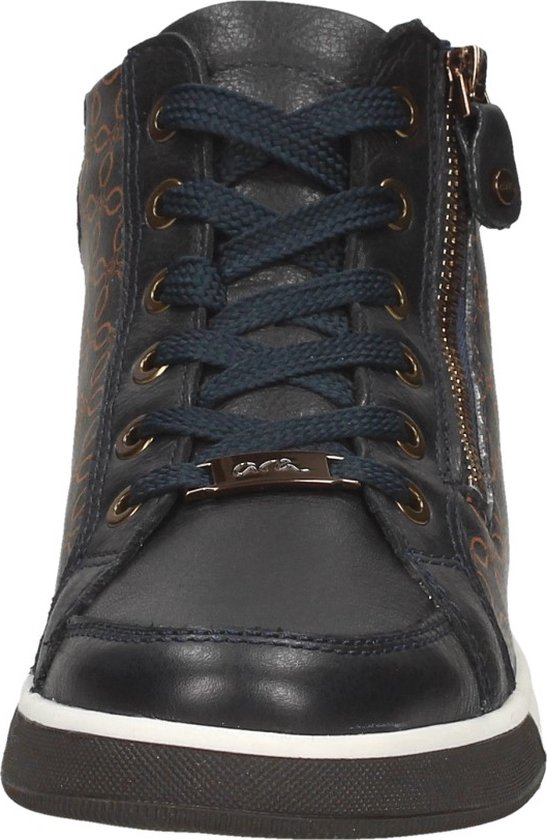 Ara dames hoge sneaker - Blauw multi - Maat 38,5 | bol