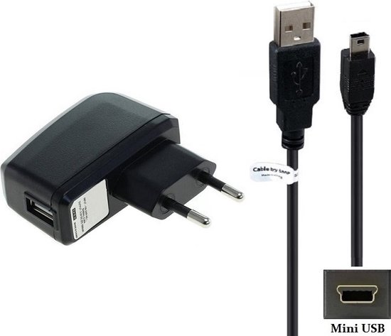 2.0A lader + 2,0m Mini USB kabel. Oplader adapter met robuust snoer past op o.a. Vtech... | bol.com